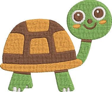 Turtle Machine Embroidery Design, Animal Embroidery, Kids Embroidery ...