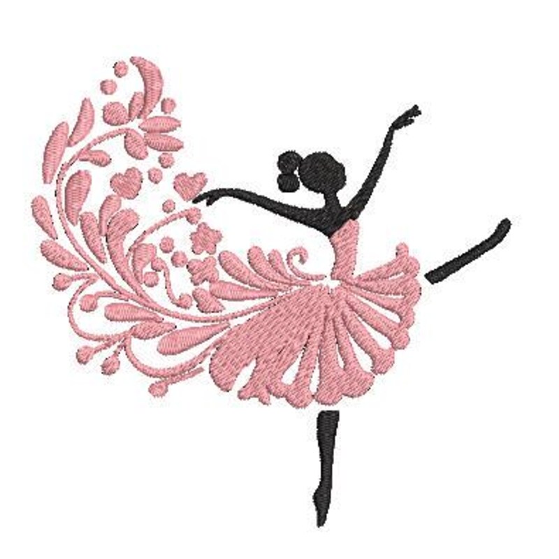 Dancer Embroidery Design - Etsy