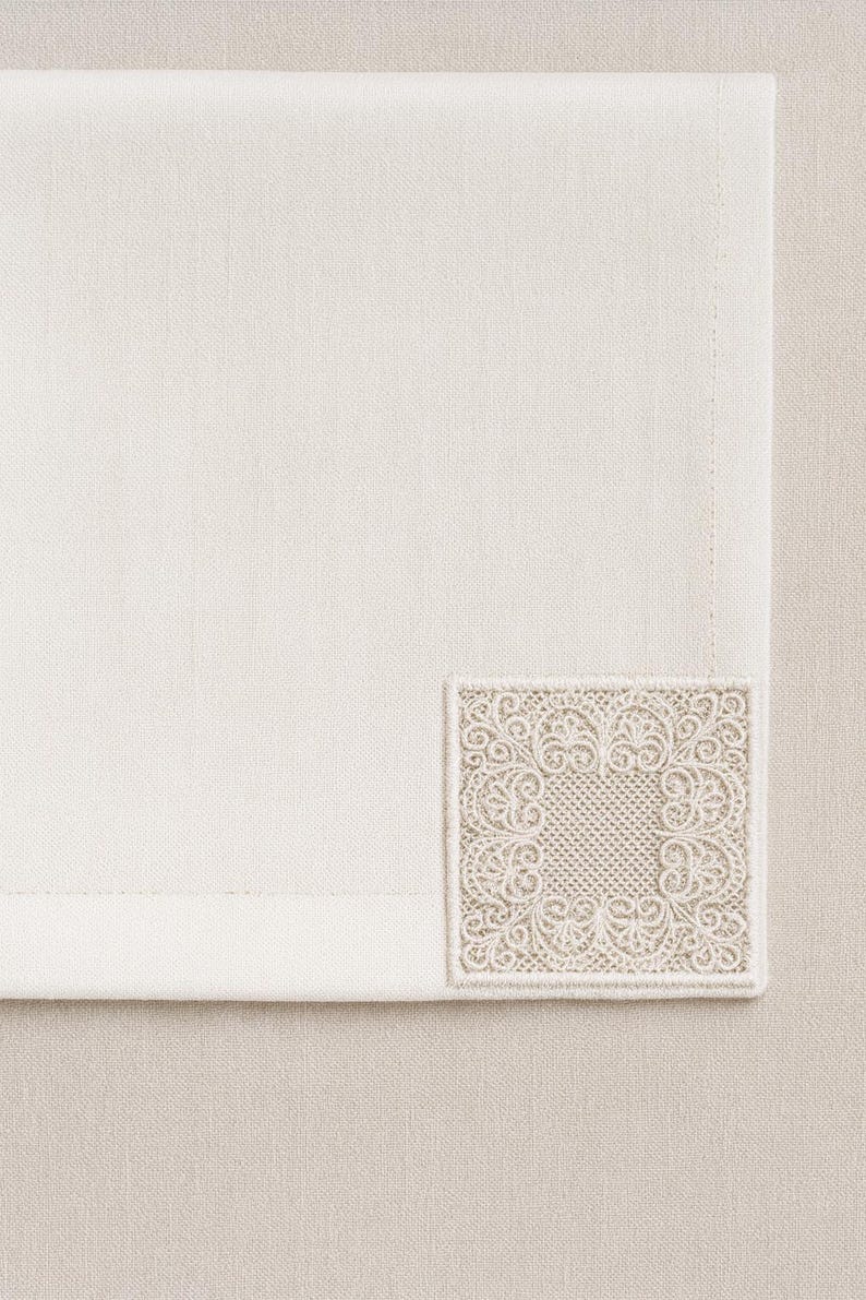 FSL Square Lace Doily Embroidery Design - Free Standing Lace Placemat ...