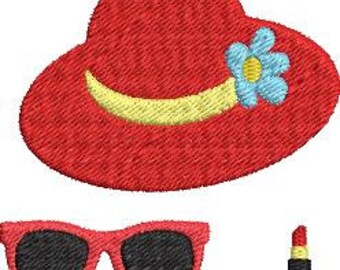 Red Hat Embroidery | Etsy