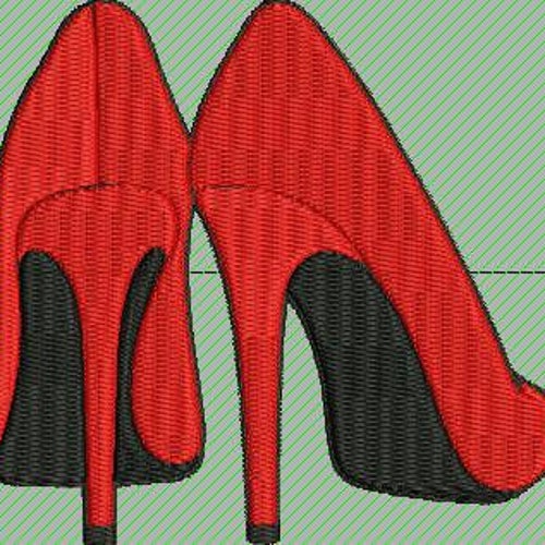 Shoes Machine Embroidery Design Embroidery Pattern High - Etsy
