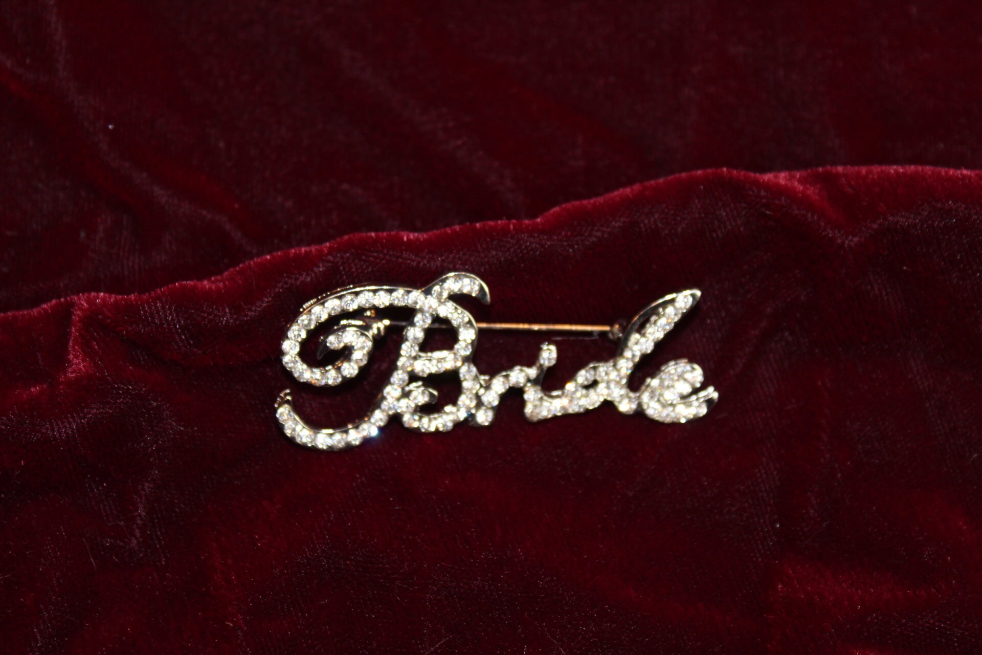 Bride Pin, Rhinestone Bride Pin - Etsy UK