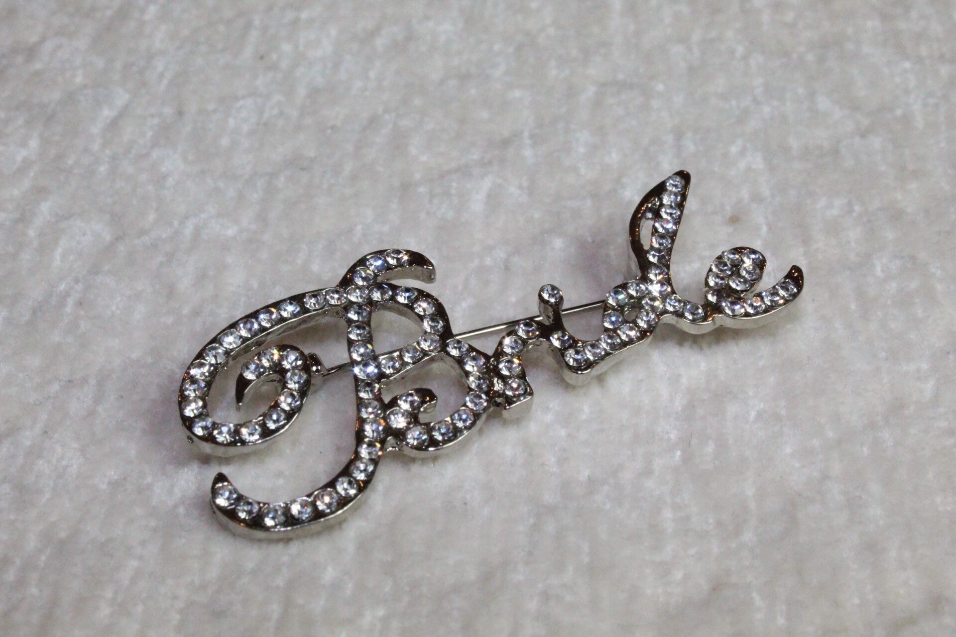 Bride Pin, Rhinestone Bride Pin - Etsy UK