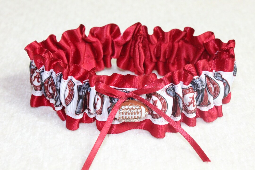 Alabama Crimson Tide Football Garter - Etsy UK