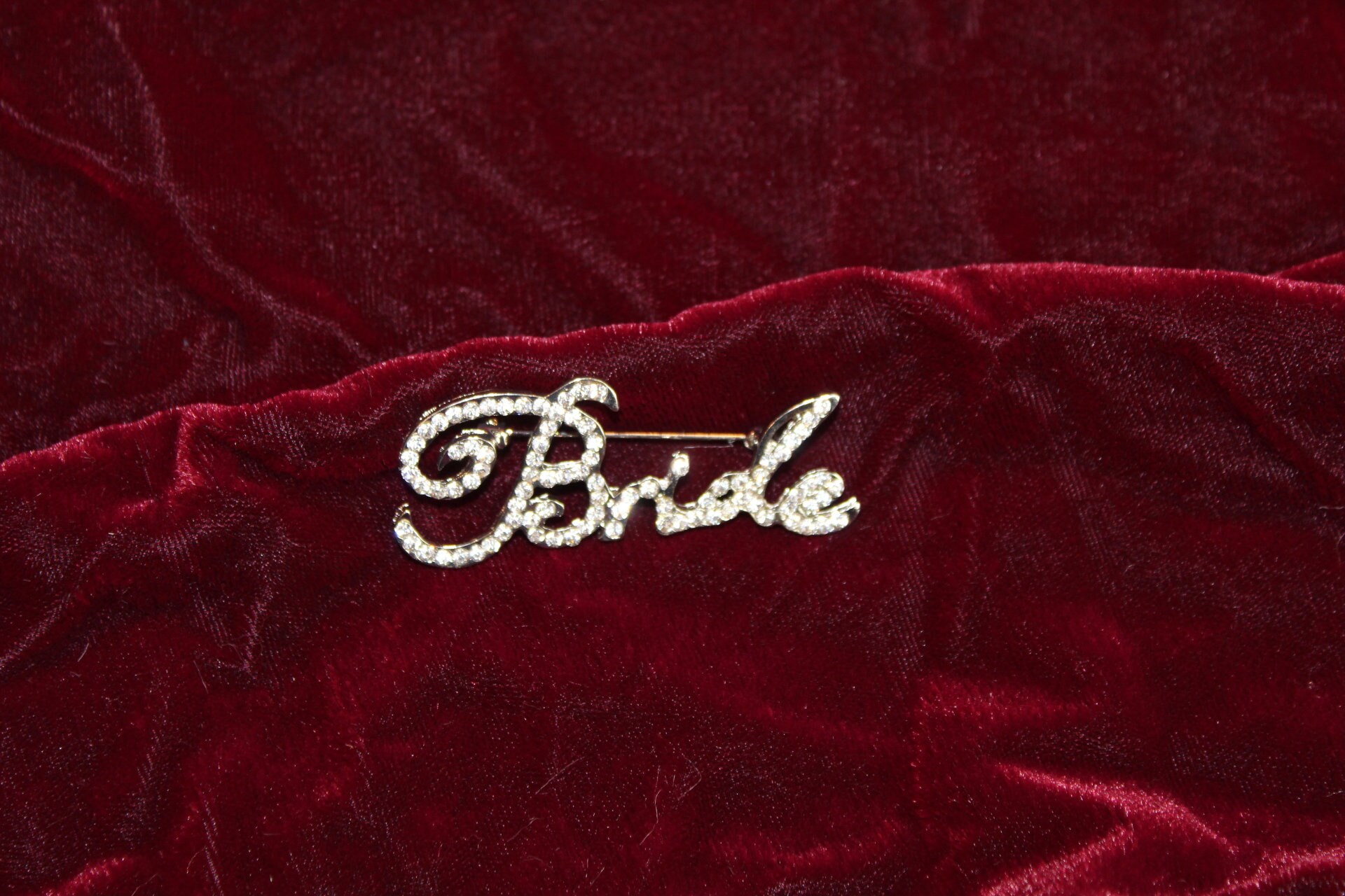 Bride Pin Rhinestone Bride Pin - Etsy UK