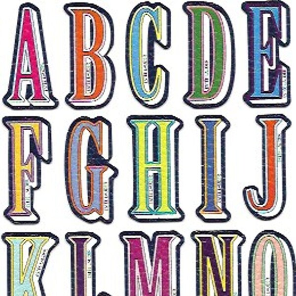 Alphabet Stickers - Etsy