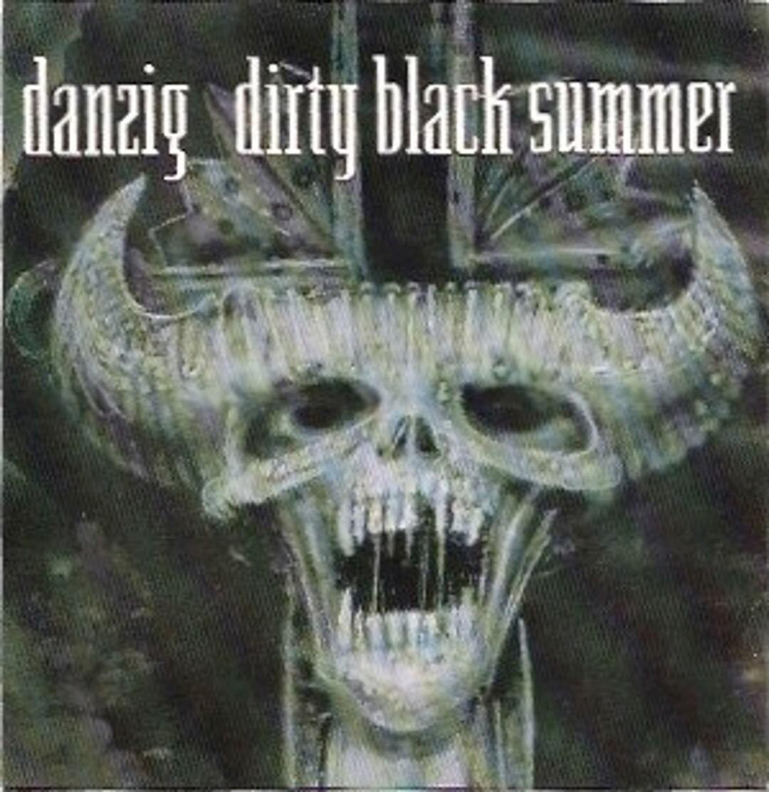 Danzig Dirty Black Summer Vintage Sticker | Band Merch | Music Stickers ...