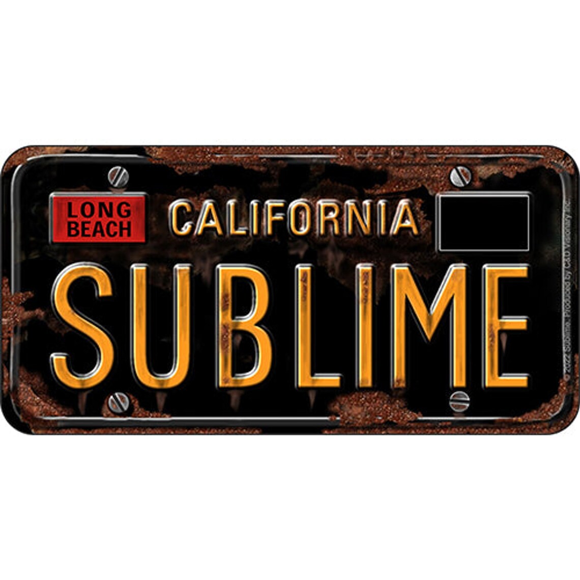 Sublime License Plate Logo Vinyl Sticker | Officially Licensed Band ...
