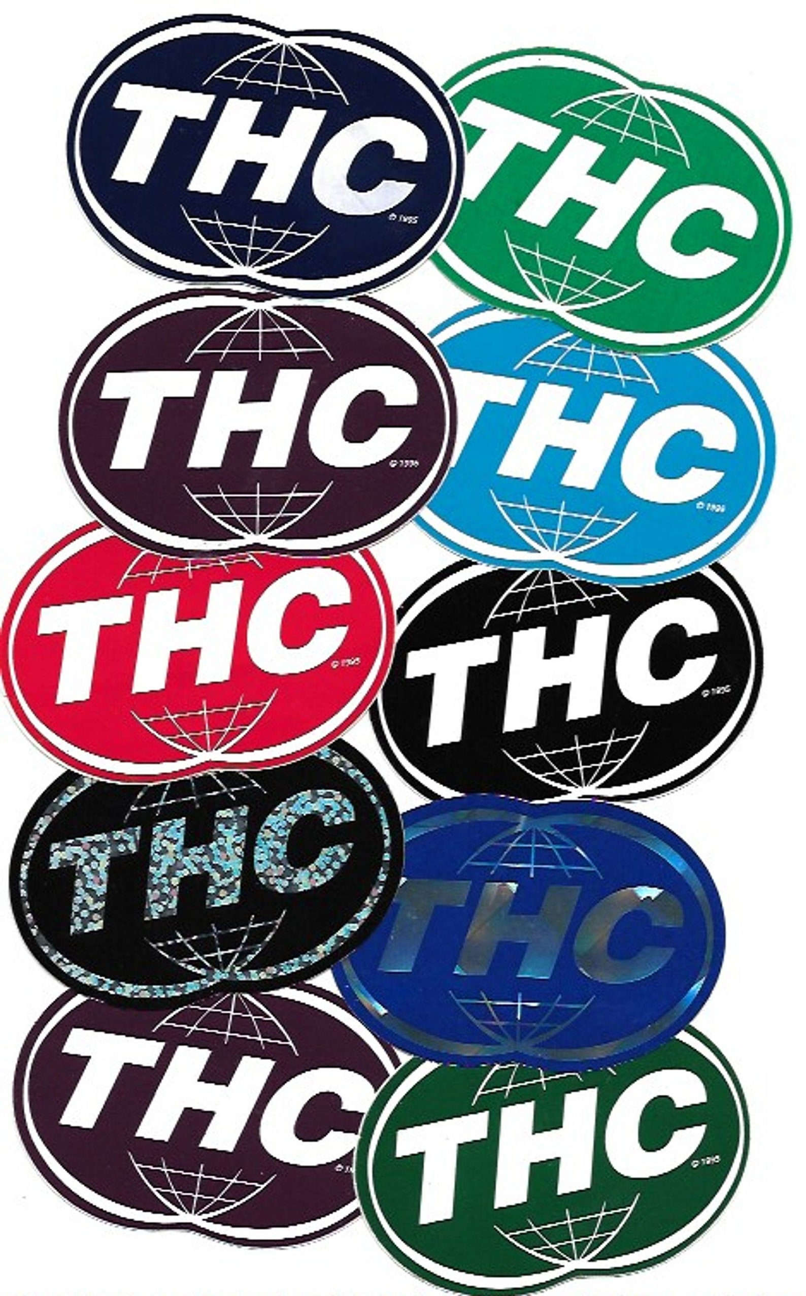 Vintage THC Vinyl Sticker / Decal Cannabis Marijuana Weed - Etsy