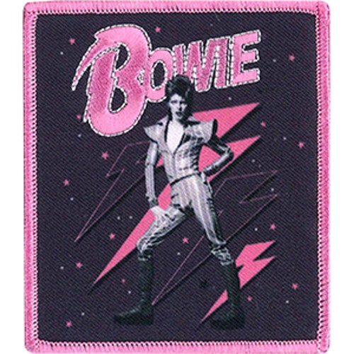 David Bowie Officially Licensed Glitter Bolt Embroidered Patch - Etsy