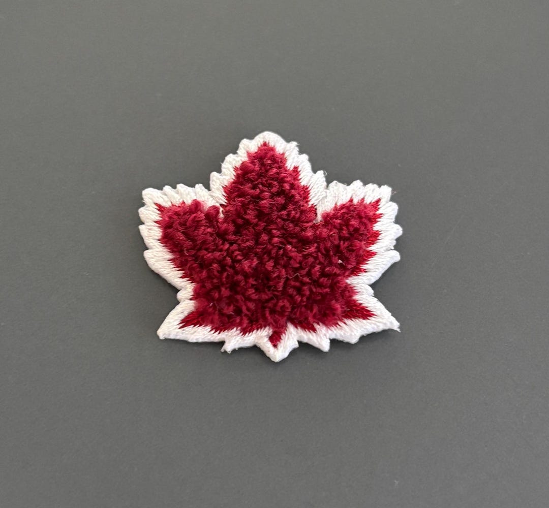 Canada Maple Leaf Chenille Patch / Iron on Applique | Canadian Flag, Canadian Pride - Etsy