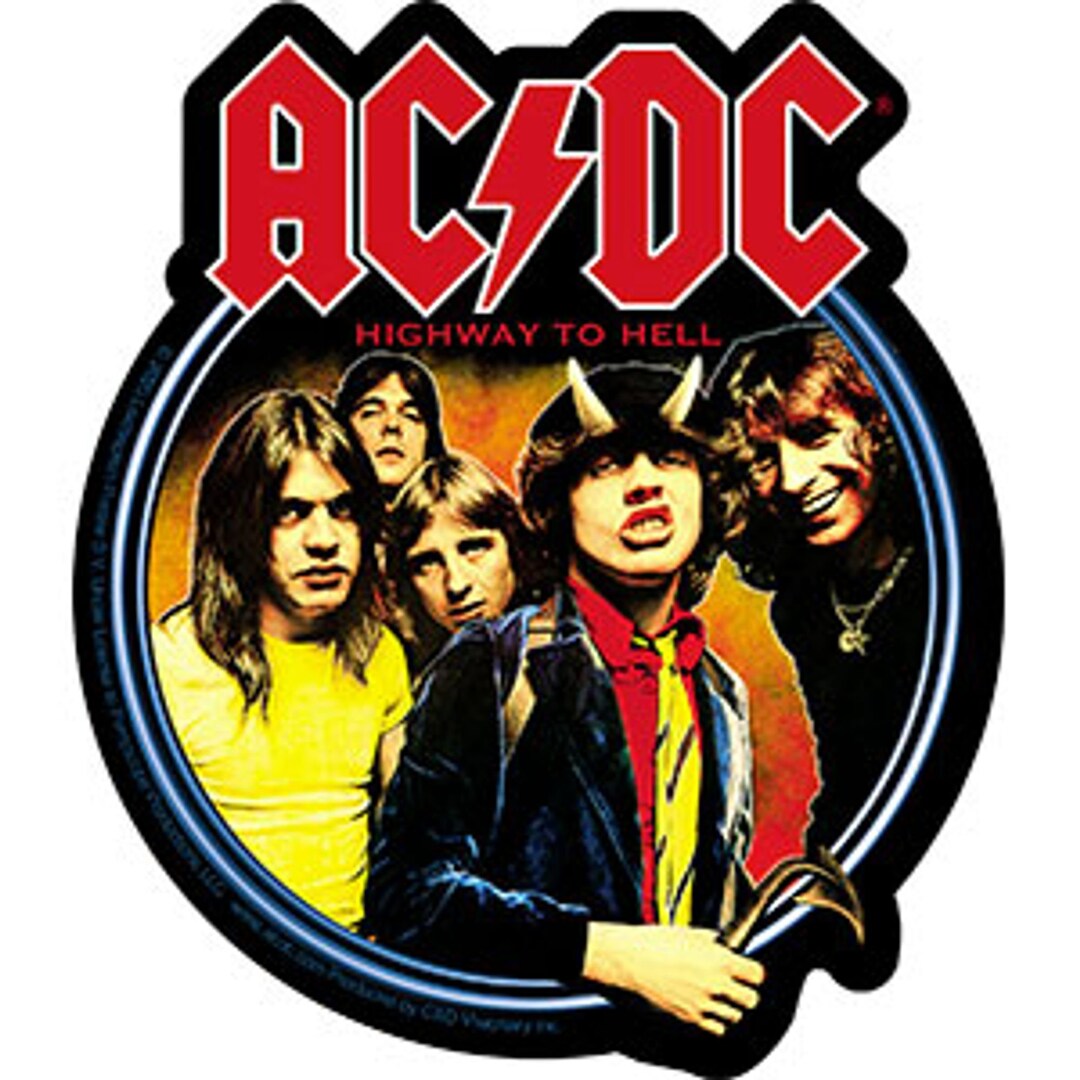 AC/DC Highway to Hell Vinyl Logo Sticker, High Quality, Officially ...
