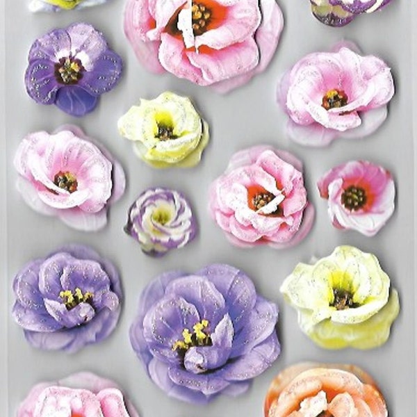 Flower Stickers - Etsy