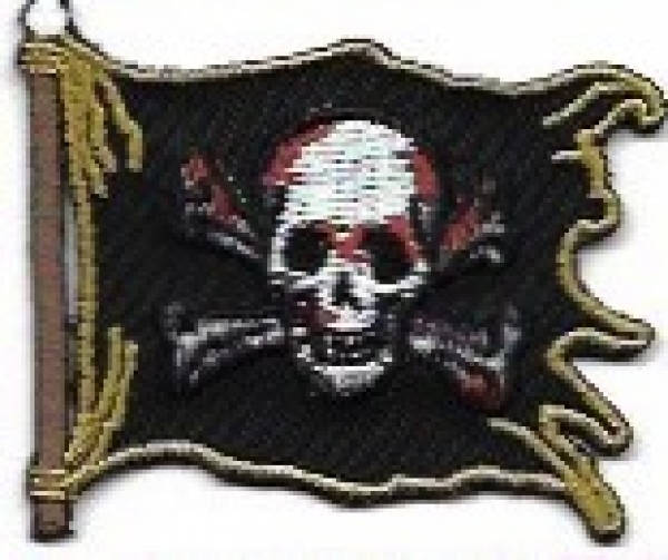 Mini Pirate Flag Embroidered Patch / Iron on Applique | Etsy