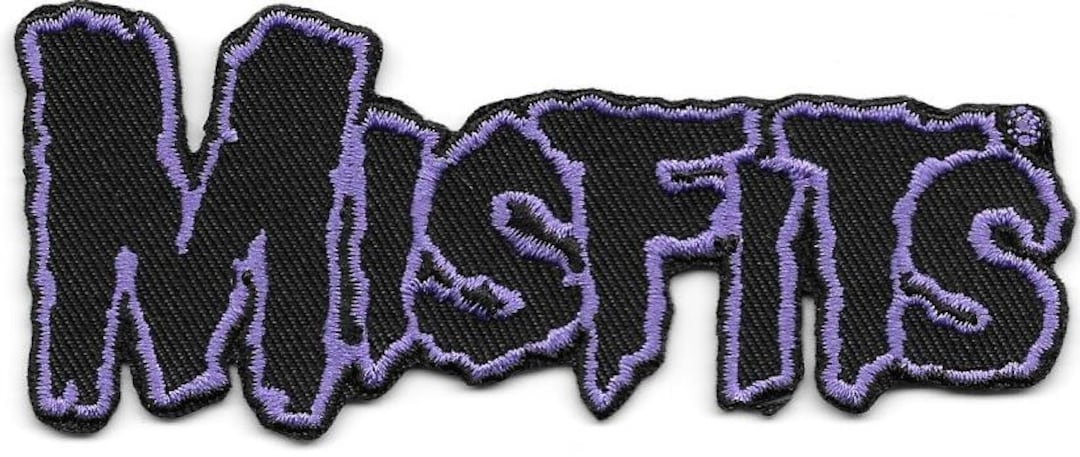 Misfits Black With Purple Logo Patch/iron on Applique - Etsy