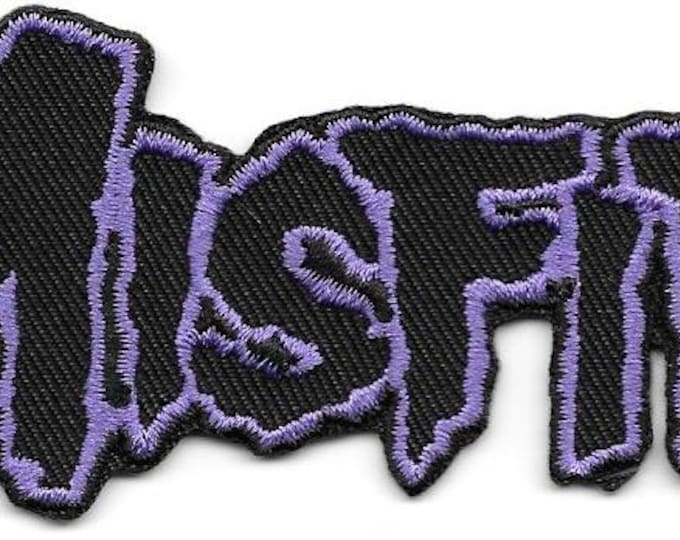 Misfits Black With Purple Logo Patch/iron on Applique - Etsy