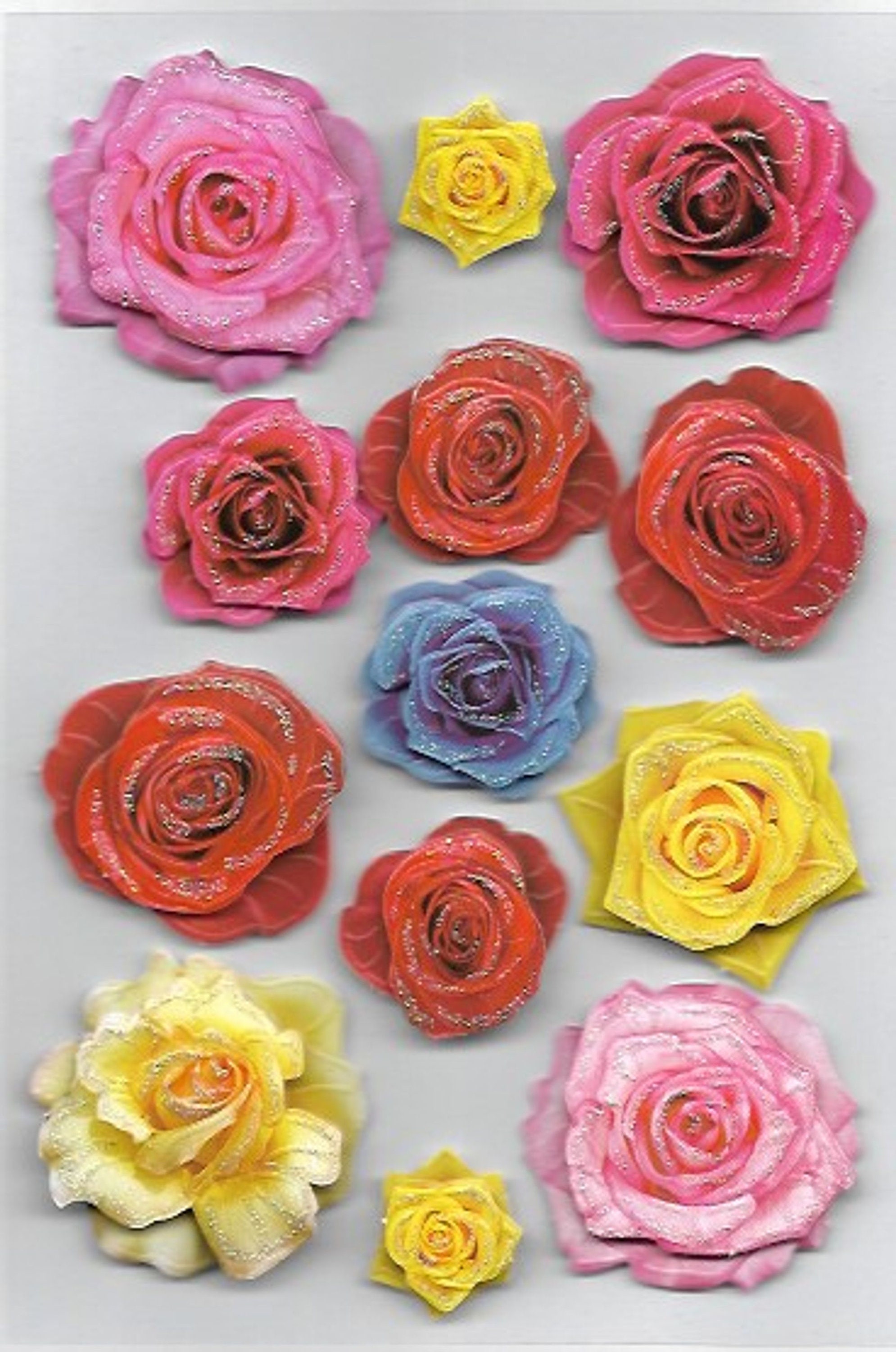 Pretty Flower Stickers 3D Flower Sticker Set With Pop-up - Etsy