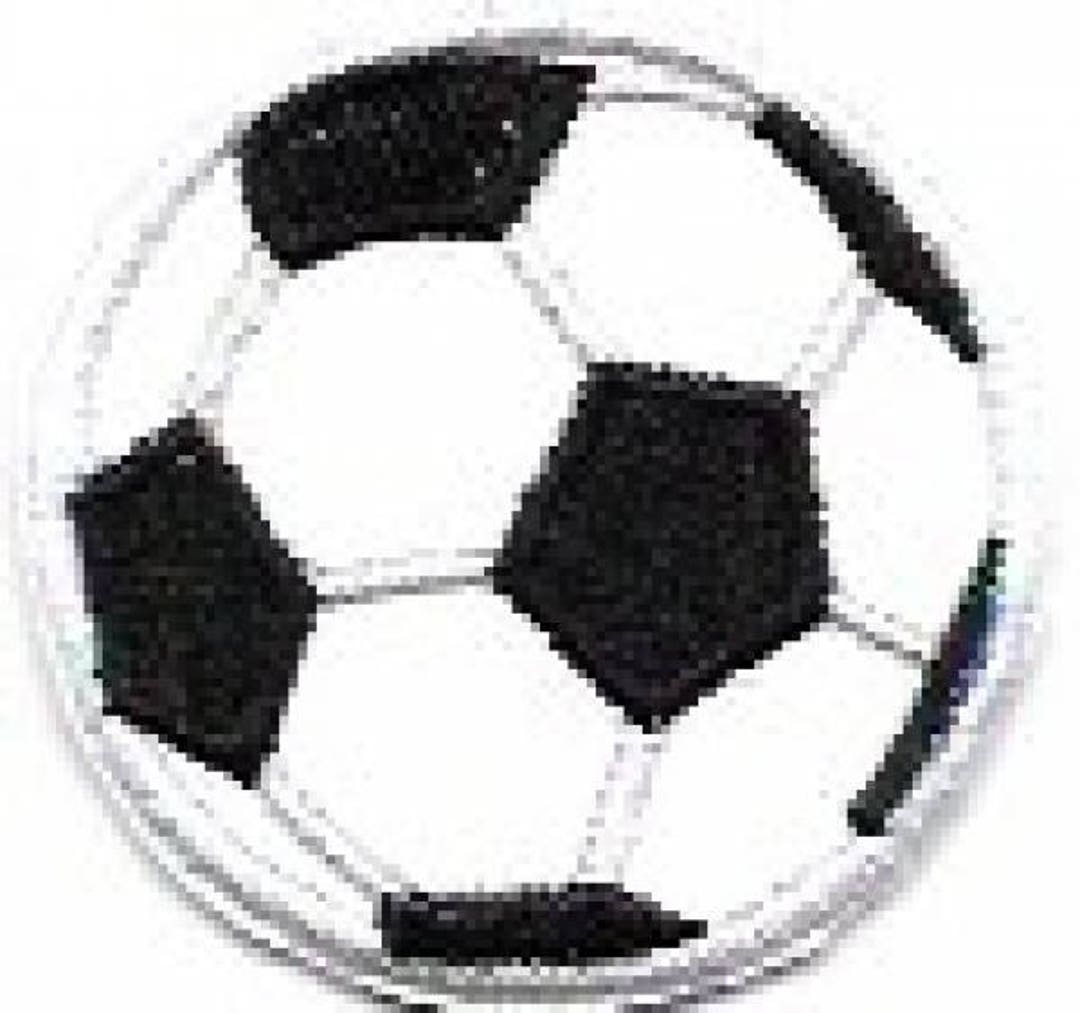 Small Soccer Ball Embroidered Patch / Iron-on Applique, 1.5", Sports ...