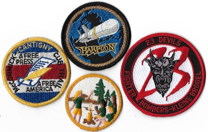 Vintage Embroidered Round Patch Retro Sew-on Badge - Etsy