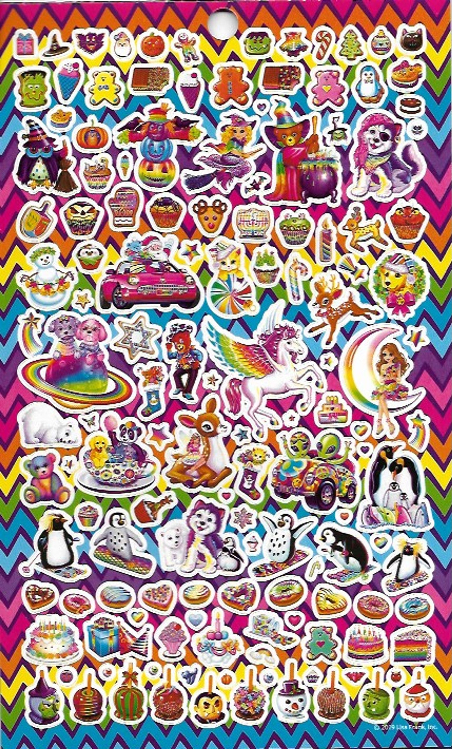 Lisa Frank Sticker Book 600 Stickers Fantastical | Etsy