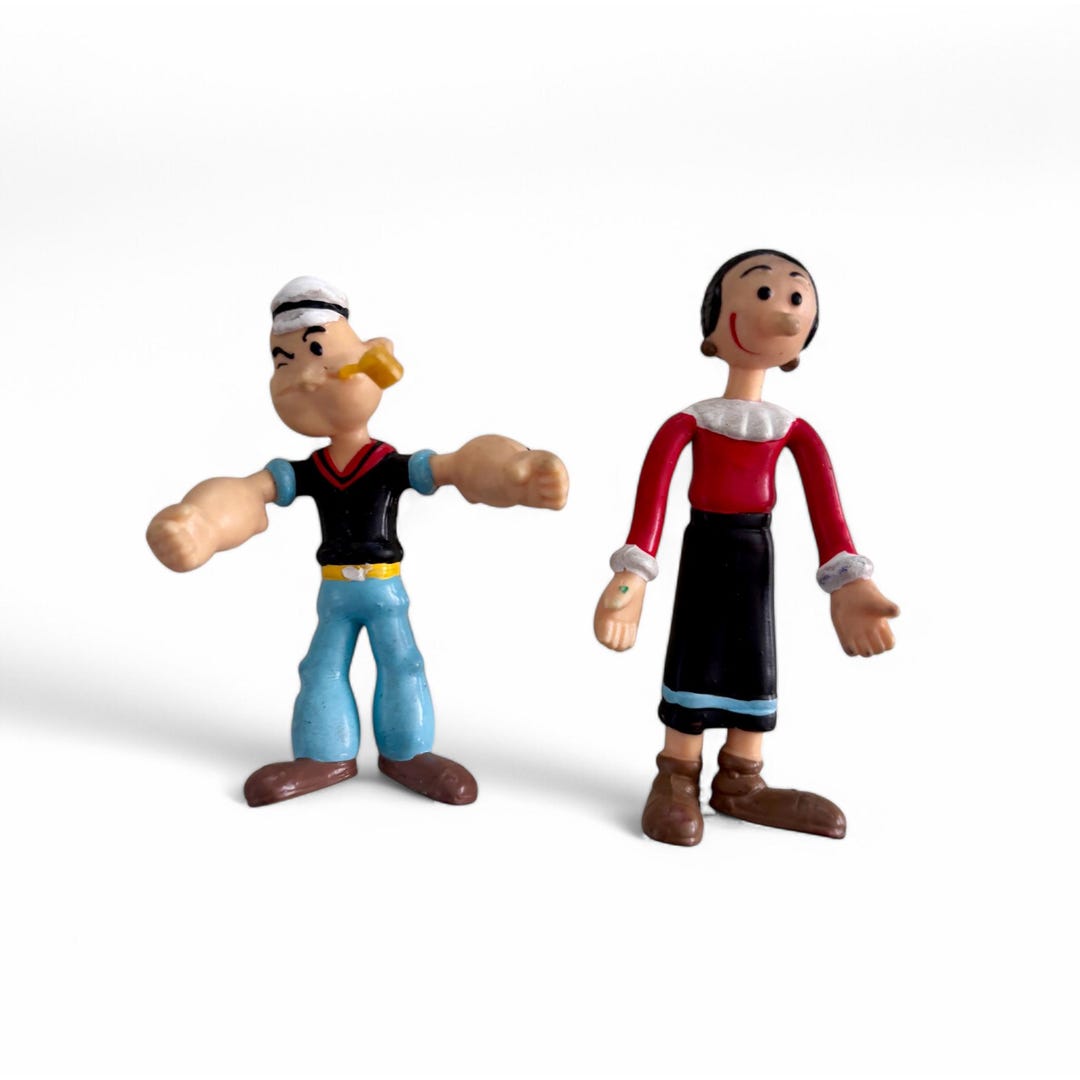 Vintage Bendable Figures | Popeye and Olive Oyl | Pair of Small Bendy ...