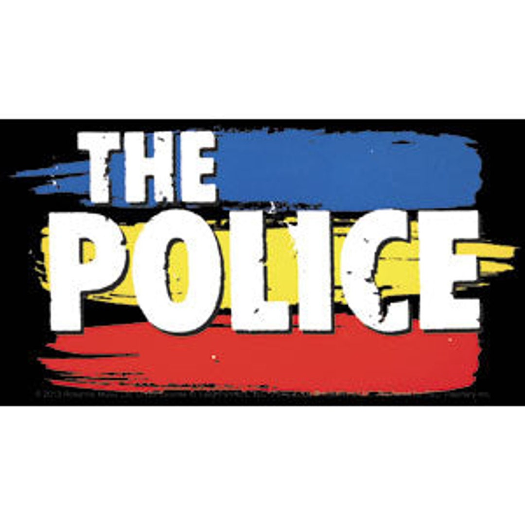 The Police Logo Vinyl Sticker | Officially Licensed, High Quality Band ...