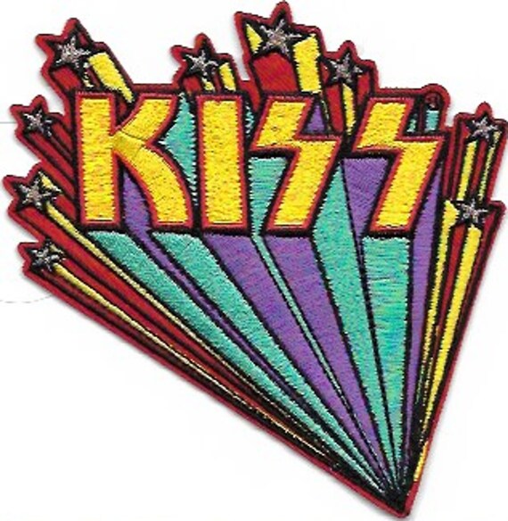 Kiss Logo Star Banners Embroidered Patch Officially Licensed - Etsy