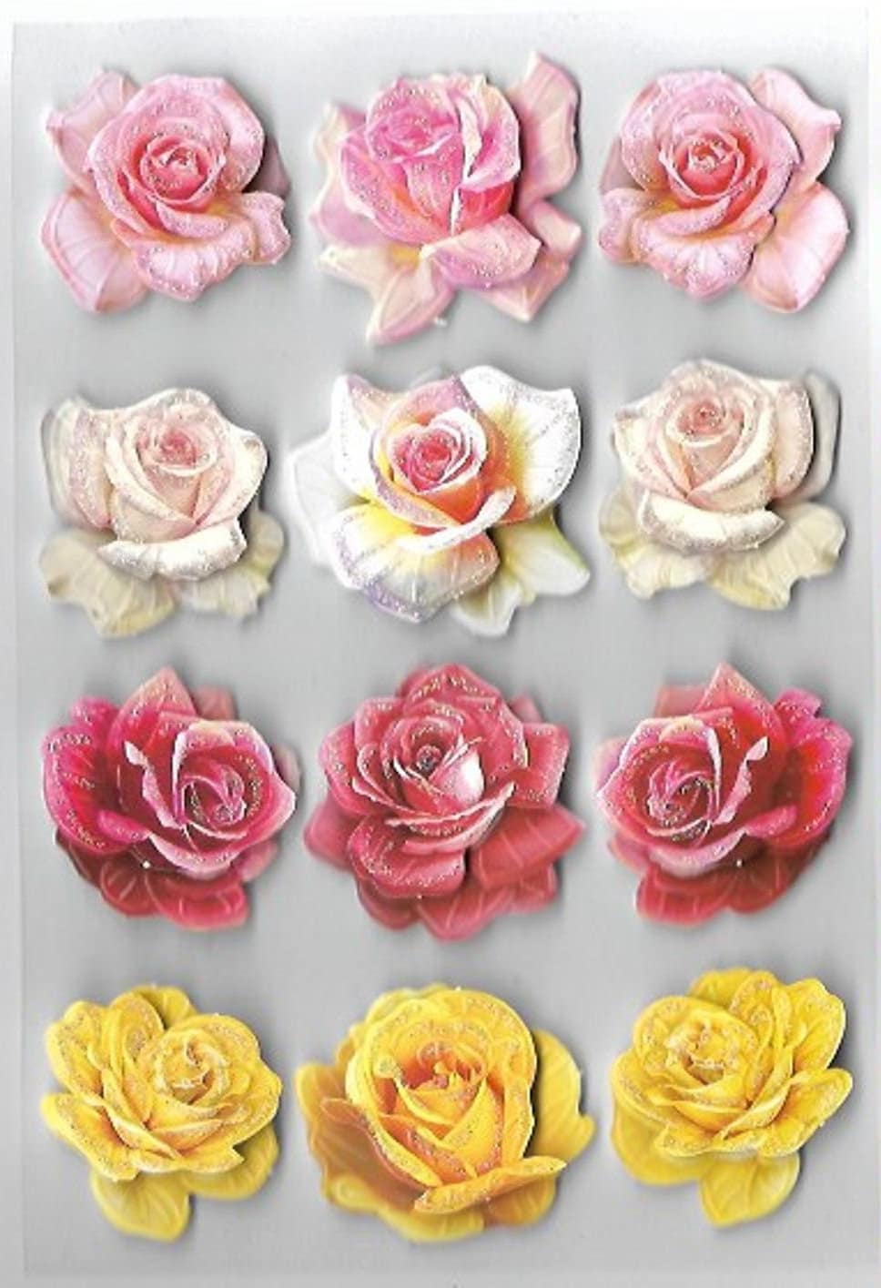 Pretty Flower Stickers 3D Flower Sticker Set With Pop-up - Etsy