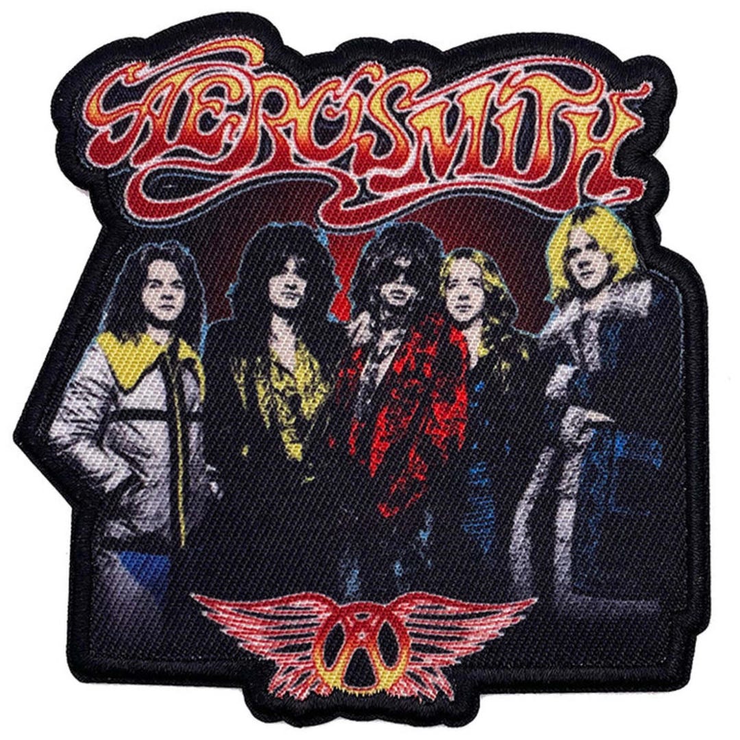 Aerosmith Group Shot Patch / Iron on Applique | Rock Patches | Band Patches | Licensed Patches ...
