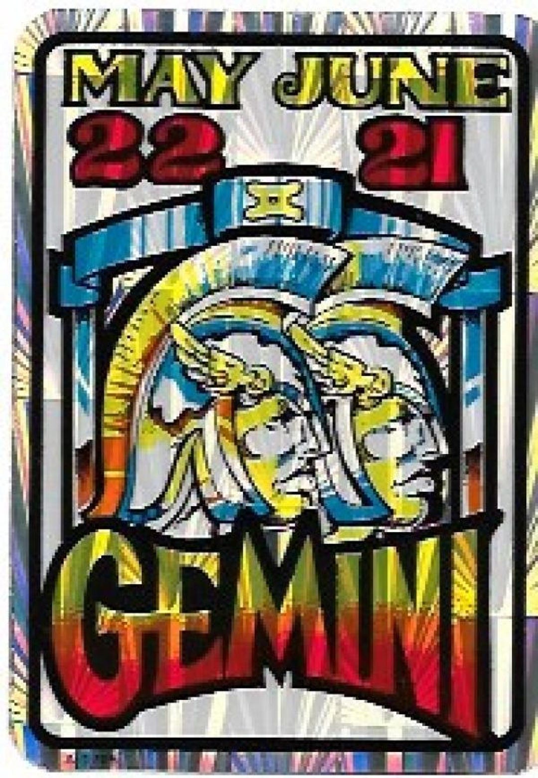 Vintage Prismatic Decal | Gemini Prism Sticker | Vinyl Sticker | 1970s ...