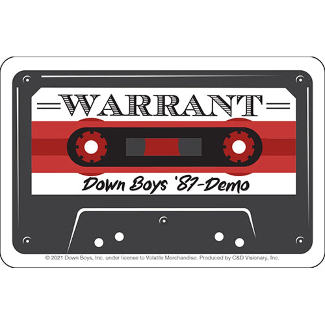 Warrant Demo Vinyl Sticker, High Quality, Officially Licensed Band ...