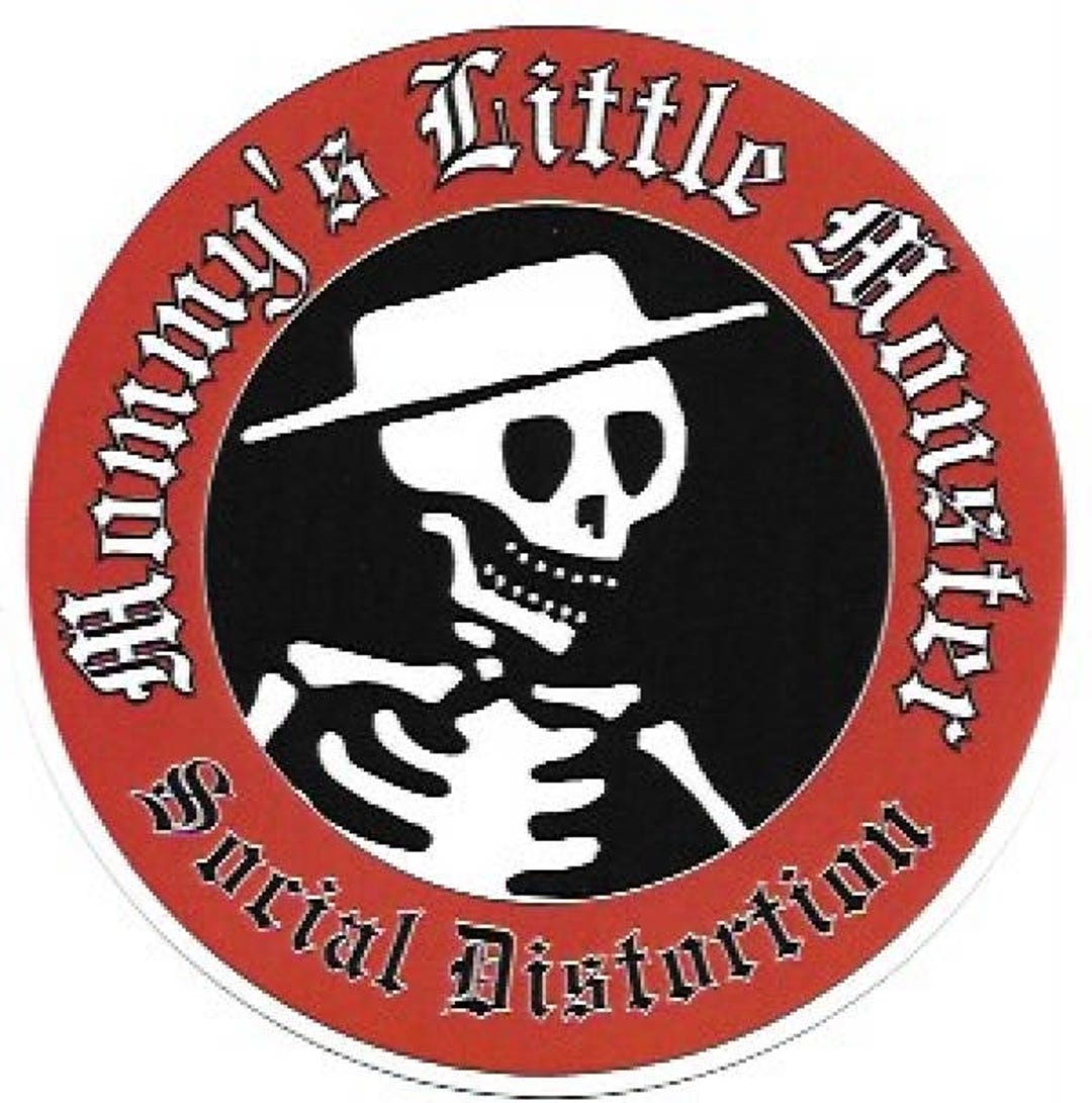 Social Distortion Vinyl Sticker | Mommy's Little Monster Bumper Sticker ...