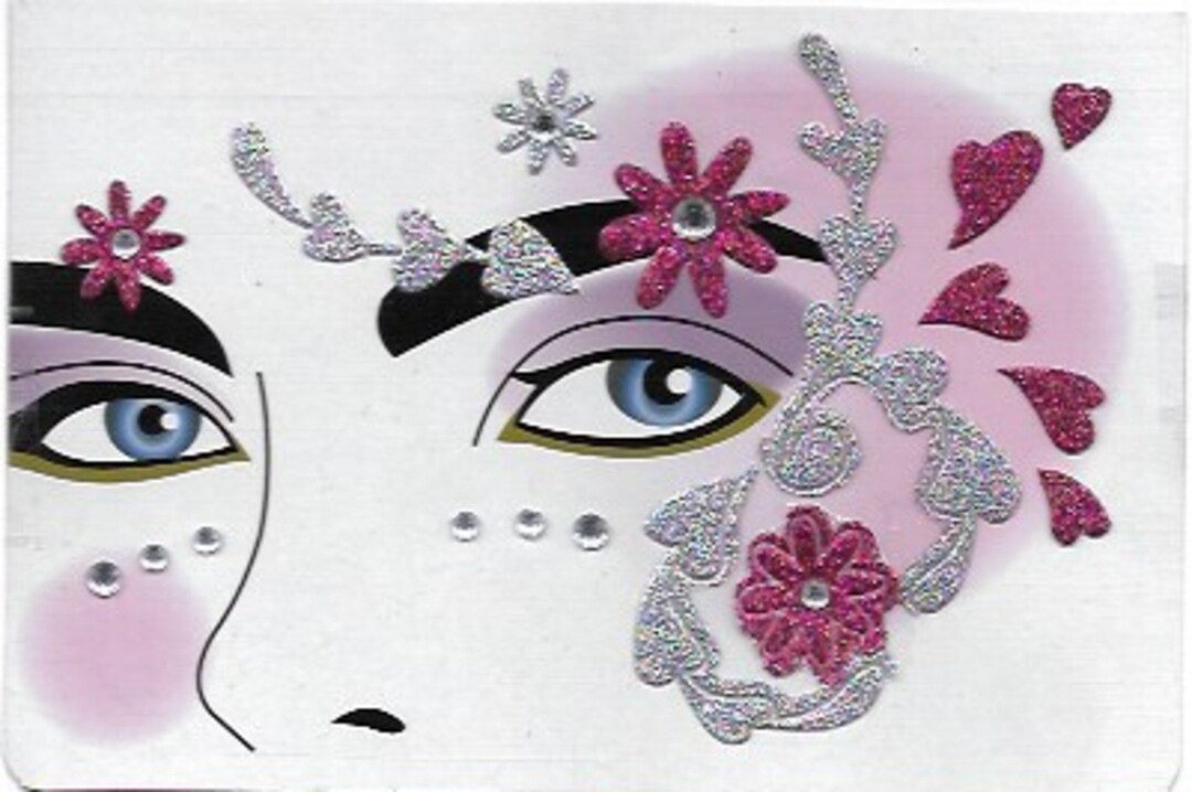 Flower Power Face Sticker Set | Temporary Face Decorations | Hippie ...