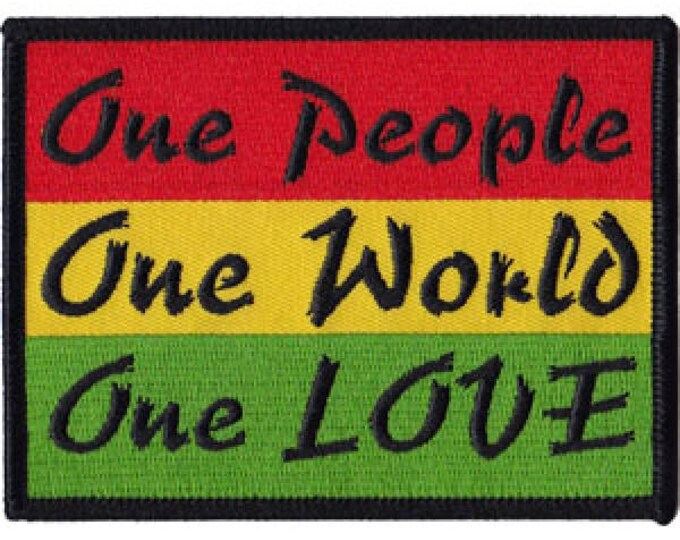 One People, One World, One Love Embroidered Patch / Iron on Applique ...