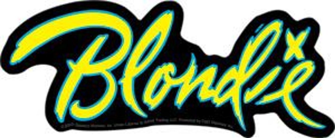 Blondie Logo Vinyl Logo Sticker, High Quality, Officially Licensed Band ...