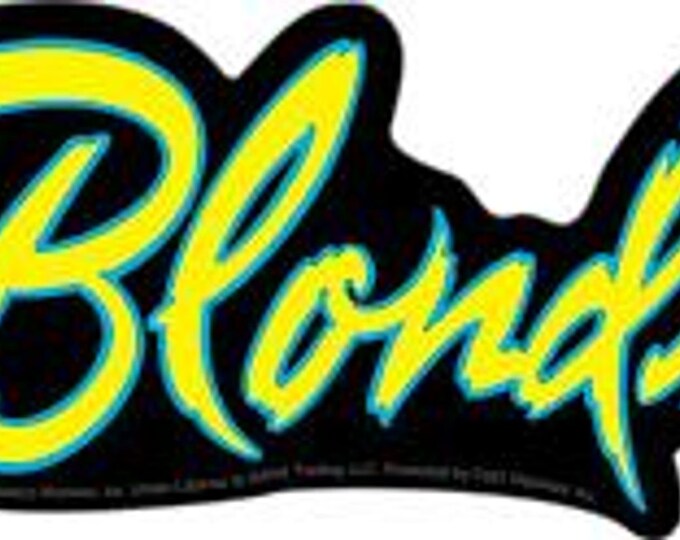 Blondie Logo Vinyl Logo Sticker, High Quality, Officially Licensed Band ...