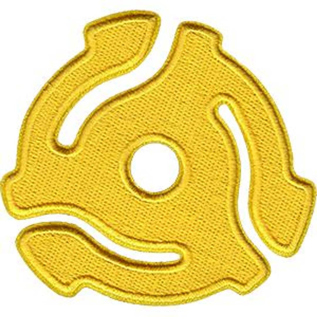 45 RPM Record Insert Embroidered Patch / Iron on Applique 3" - Etsy