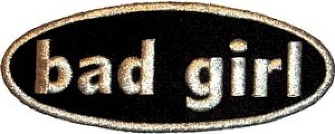 Bad Girl Name Tag Embroidered Patch, Iron-on Applique, Badge - Etsy
