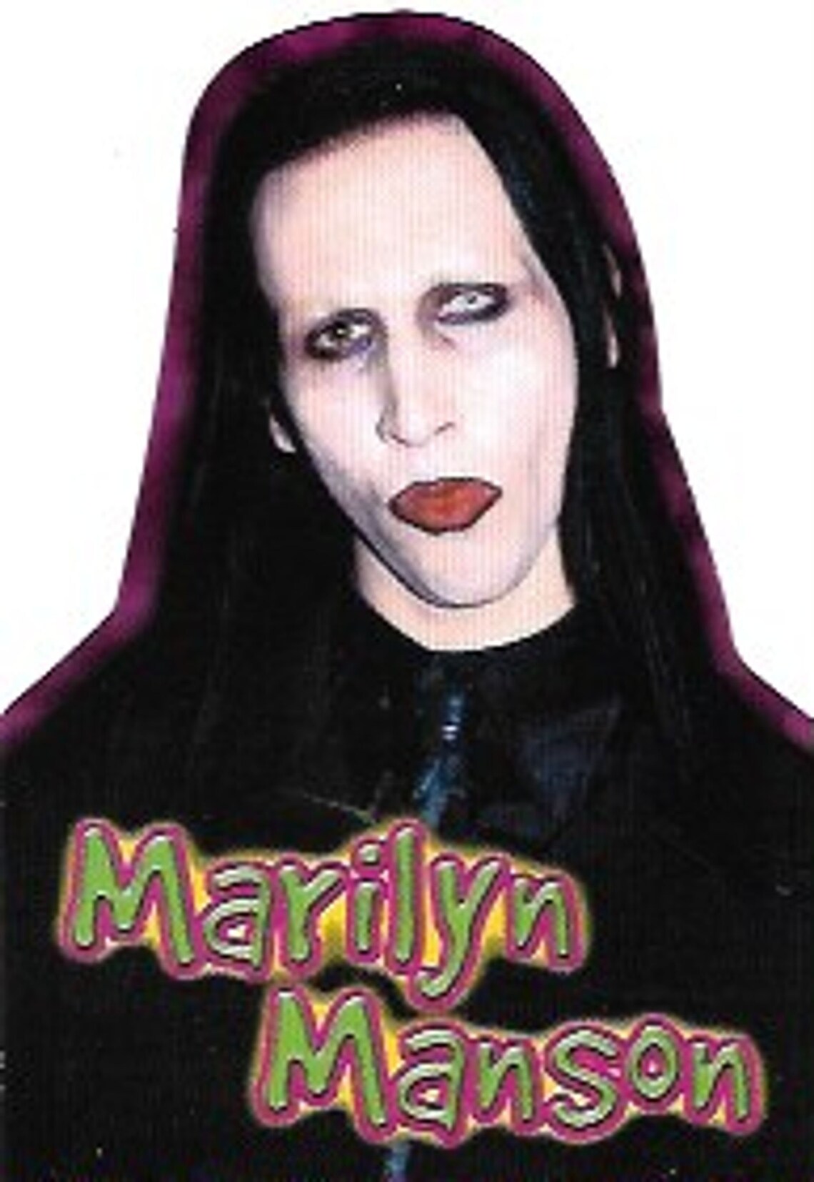 Vintage Rock Sticker Marilyn Manson Rock Icon Antichrist - Etsy