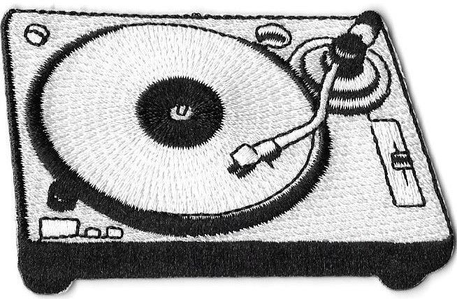Turntable Patch / Record Player / Embroidered Patch / Iron on | Etsy