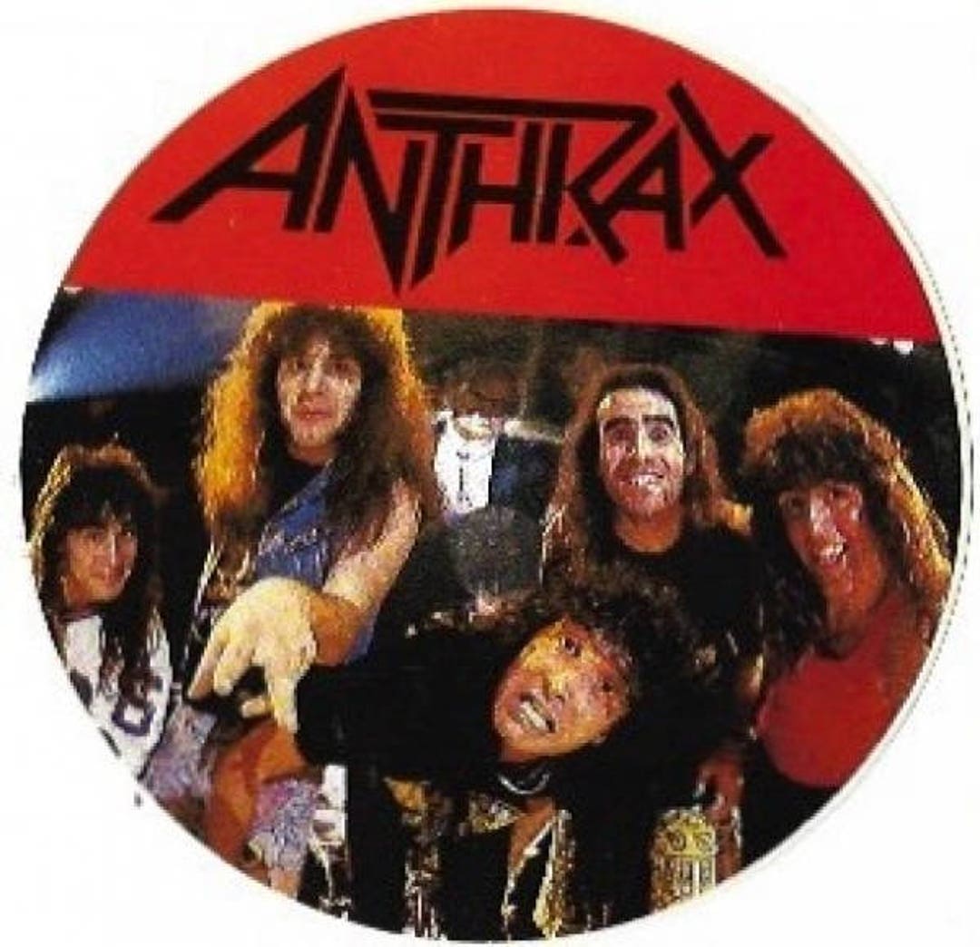 Vintage Rock Sticker | Anthrax Sticker | Heavy Metal Band | Vintage ...