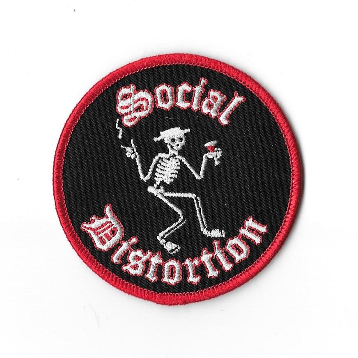 Social Distortion Skeleton Martini Embroidered Patch / Iron on - Etsy