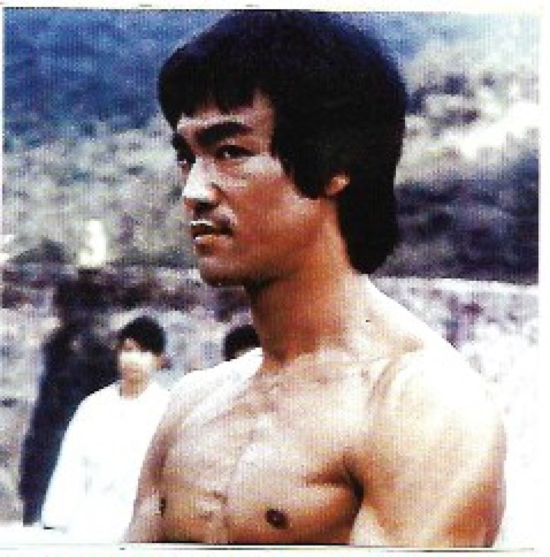 Vintage Movie Sticker Martial Arts Legend Bruce Lee Cult Movie Kung Fu ...