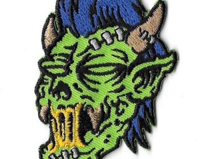Zombie Demon Embroidered Patch Iron on Applique Artist Reed - Etsy