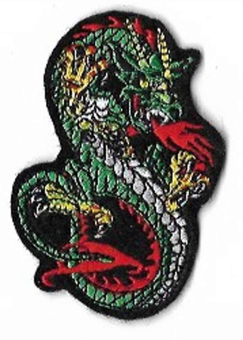 Vintage Dragon Patch Assortment / Iron on Applique Martial - Etsy
