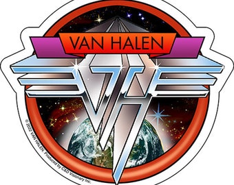 Van Halen Shield Logo Vinyl Sticker Officially Licensed Band ...