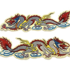 Chinese Dragon Sticker | Colourful Die-cut Dragon | 1990s | Hotrod ...