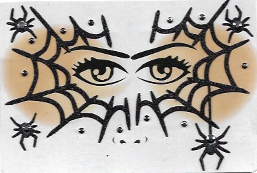 Evil Queen Face Sticker Set | Temporary Face Decorations | Cobwebs ...