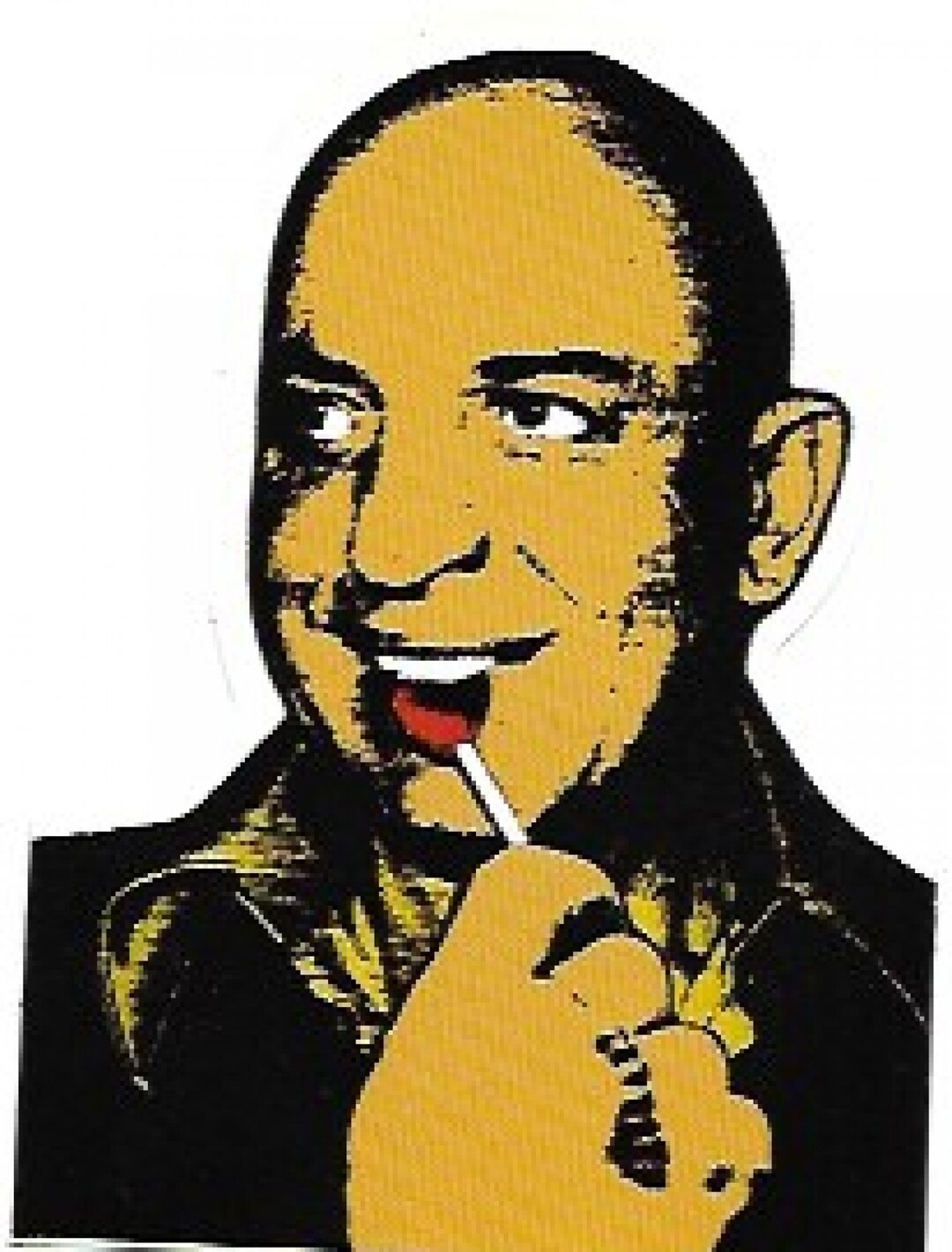Kojak / Telly Savalas Vintage Die Cut Sticker, Retro TV Show, Seventies ...