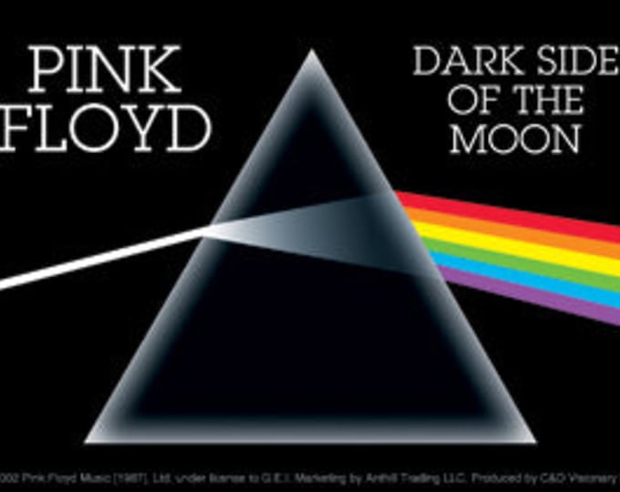Pink Floyd Dark Side of the Moon Vinyl Sticker, Officially Licensed ...